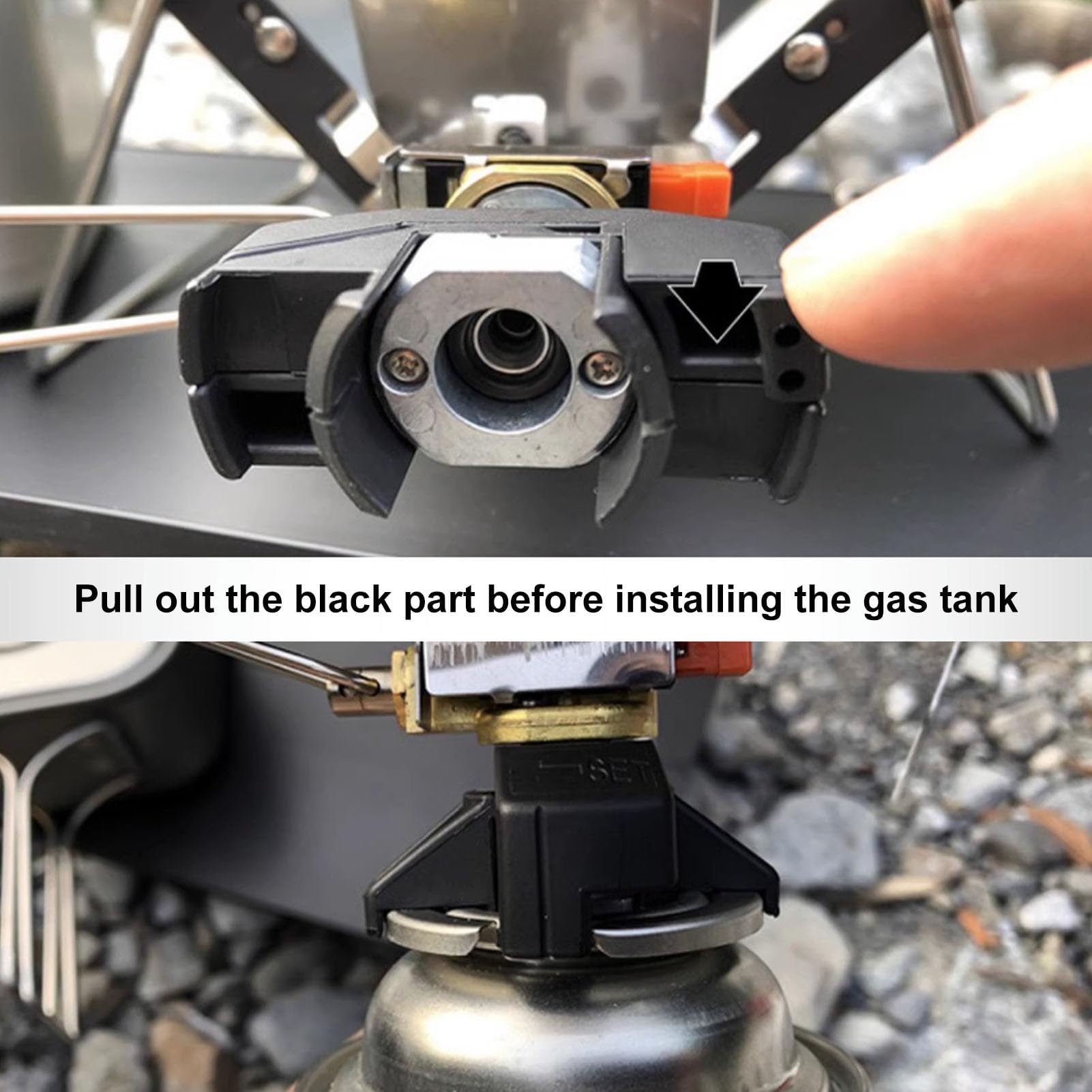 Portable Cassette Stove, Folding Camping Stove, Outdoor Camping Burner, Collapsible Camp Cooking Stove, 2600W Foldable Stainless Steel Camp Stove Camp Stove