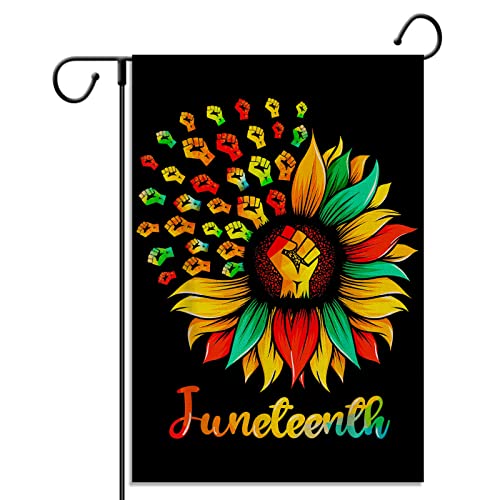 Rainlemon Juneteenth Garden Flag June 19 1865 African American Emancipation Black Freedom Celebration Yard Outdoor Decoration Sign