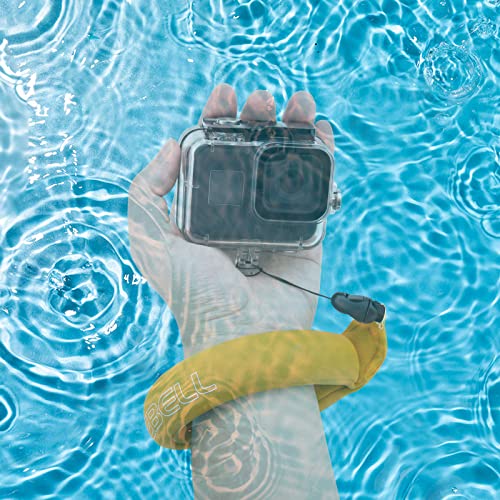 Luxebell Waterproof Camera Float, Universal Foam Floating Wrist Strap for GoPro Hero 11 10 9 8 7 6 5, Nikon, Olympus, Canon, Keys, Sunglasses and Phones Orange & Red