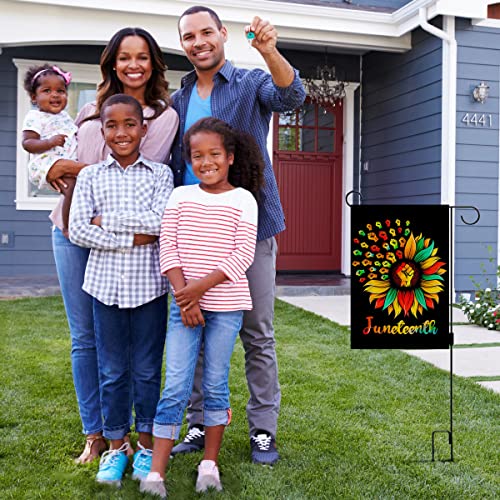 Rainlemon Juneteenth Garden Flag June 19 1865 African American Emancipation Black Freedom Celebration Yard Outdoor Decoration Sign