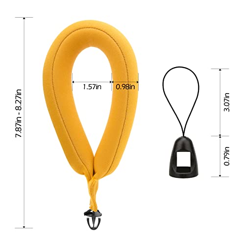 Luxebell Waterproof Camera Float, Universal Foam Floating Wrist Strap for GoPro Hero 11 10 9 8 7 6 5, Nikon, Olympus, Canon, Keys, Sunglasses and Phones Orange & Red