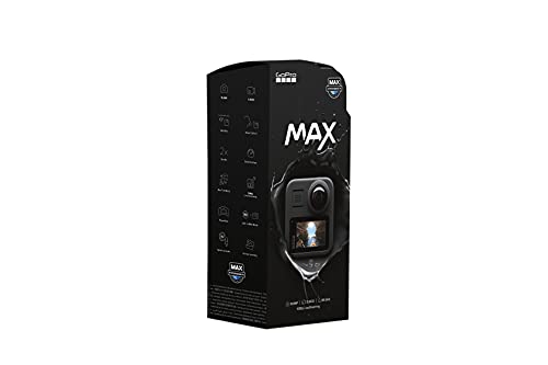 GoPro MAX — Waterproof 360 + Traditional Camera with Touch Screen Spherical 5.6K30 HD Video 16.6MP 360 Photos 1080p Live Streaming Stabilization