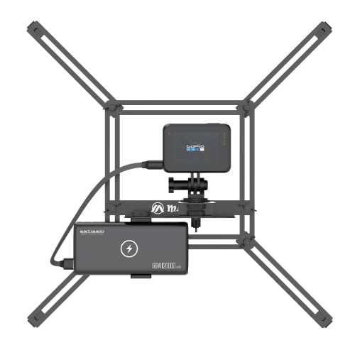Baseball Fence Mount for Mevo Start, GoPro/Phone Fence Mount for Baseball, Chain Link Fence Mount for Recording Baseball/Softball/Tennis(Mini Plus Black)