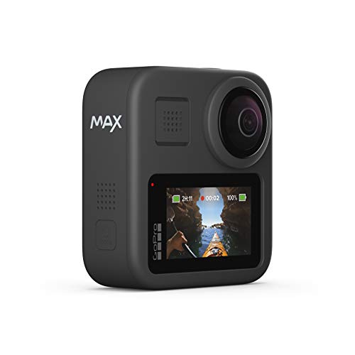 GoPro MAX — Waterproof 360 + Traditional Camera with Touch Screen Spherical 5.6K30 HD Video 16.6MP 360 Photos 1080p Live Streaming Stabilization