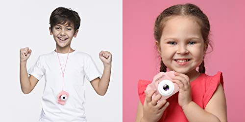 Dartwood 1080p Digital Camera for Kids with 2.0β Color Display Screen & Micro-SD Card Slot for Children - 32GB SD Card Included (Pink)