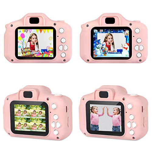 Dartwood 1080p Digital Camera for Kids with 2.0β Color Display Screen & Micro-SD Card Slot for Children - 32GB SD Card Included (Pink)