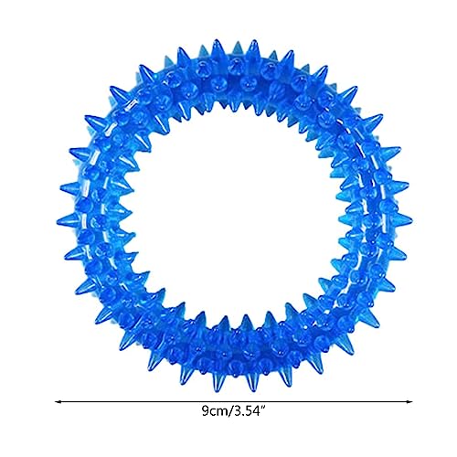 Lerpwige Pet Ring-Shape Molar Rod Durable Chew Toy Puppy Teething for Teething Cleaning Dog Ring Chew Ring Toy Teeth Cleaning Dog Teething Toy for Teeth Cleaning