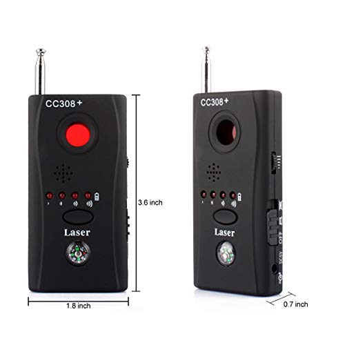 HOHOPROV Hidden Camera Detectors Bug Detector, Hidden Device Detector, Police Scanner, RF Signal Detector, Locates Hidden Device in Office,Hotel Rooms,Airbnb Excursions,Bathrooms