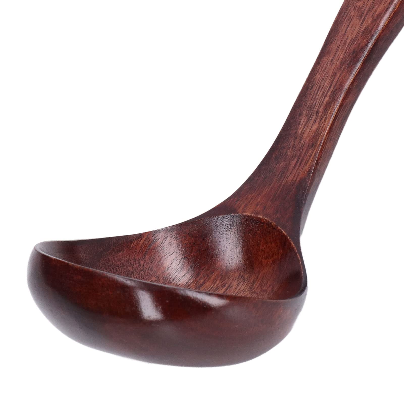 2Pcs Wooden Spoons for Cooking,Wood Spoon Scoops Wooden Ladle Spoon Nonstick Cooking Utensils for Soup Kitchen Cooking Mixing Stirring (9cm)