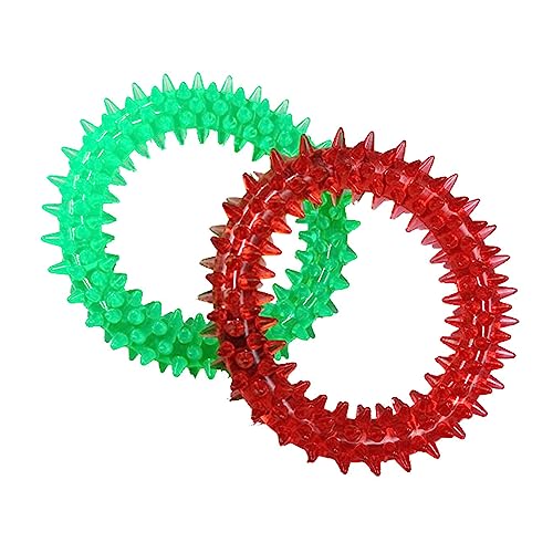 Lerpwige Pet Ring-Shape Molar Rod Durable Chew Toy Puppy Teething for Teething Cleaning Dog Ring Chew Ring Toy Teeth Cleaning Dog Teething Toy for Teeth Cleaning