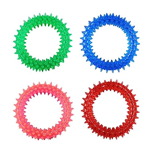 Lerpwige Pet Ring-Shape Molar Rod Durable Chew Toy Puppy Teething for Teething Cleaning Dog Ring Chew Ring Toy Teeth Cleaning Dog Teething Toy for Teeth Cleaning