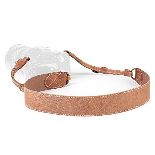 MegaGear SLR, DSLR Sierra Series Genuine Leather Camera Shoulder or Neck Strap