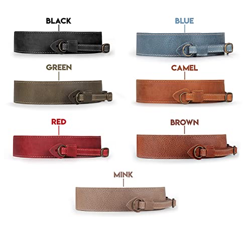 MegaGear SLR, DSLR Sierra Series Genuine Leather Camera Shoulder or Neck Strap