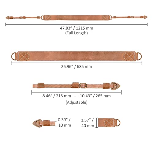 MegaGear SLR, DSLR Sierra Series Genuine Leather Camera Shoulder or Neck Strap