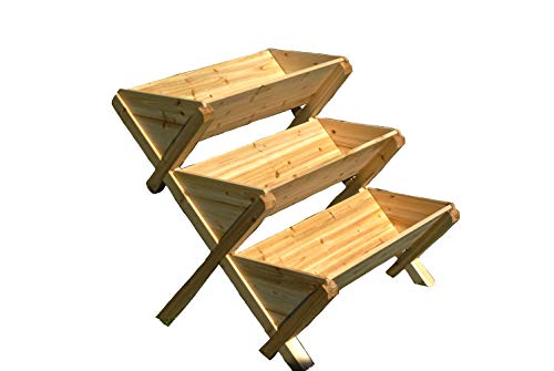 RSI 3 Tier Eden Garden Table, Natural Fir Wood