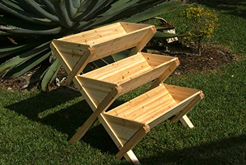 RSI 3 Tier Eden Garden Table, Natural Fir Wood