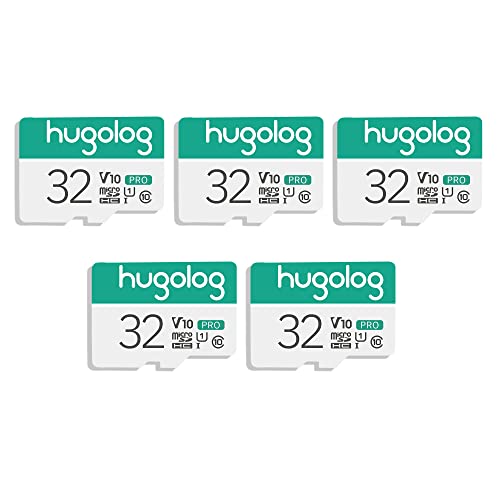 Hugolog 32GB Micro SD Card 5 Pack, Micro SDXC UHS-I Memory Card – 95MB/s,633X,U3,C10, Full HD Video V30, A1, FAT32, High Speed Flash TF Card P500 for Phone/Tablet/PC/Computer