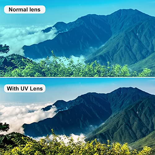 ParaPace Lens Replacement for GoPro Hero 11/Hero 10/Hero 9 Black,UV Protective Glass Cover Action Camera Accessories Kits(Black)