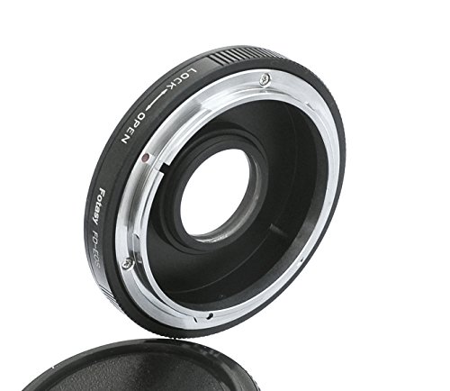 Fotasy Cannon FD Lens to EOS EF Adapter, FD EF Adapter, FD EF-S, Infinity Focus, Compatible with Canon DSLR 6D 5D Mark IV III II 1Ds 1D 7D II 7D 90D 80D 77D 70D 60D 50D 1300D 1200D 1100D 760D 750D