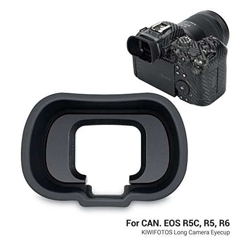 EOS R6 Mark II R6 R5 R5C Eyecup Eyepiece,Soft Silicon Extended Camera Eye Cup Viewfinder Special Designed for Canon EOS R6 Mark II R6 R5 R5C R5 C Full-Frame Mirrorless Camera
