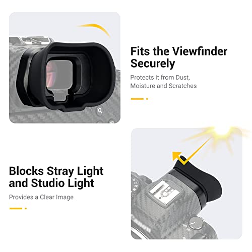 EOS R6 Mark II R6 R5 R5C Eyecup Eyepiece,Soft Silicon Extended Camera Eye Cup Viewfinder Special Designed for Canon EOS R6 Mark II R6 R5 R5C R5 C Full-Frame Mirrorless Camera