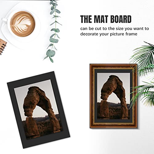 AUEAR, Black 11x14 Uncut Mat Matte Boards for Picture Framing, Print, Artwork - Backing Boards 1/16" Thick, 15 Pack