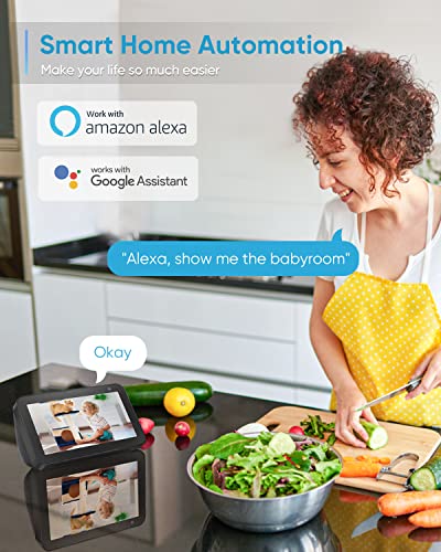 owltron 2 PCS 1080P Indoor Camera Security Camera Baby Monitor with Camera Surveillance Indoor Compatible with Alexa, Pet Camera with APP 2-Way Audio Motion Detection Night Vision (T1)