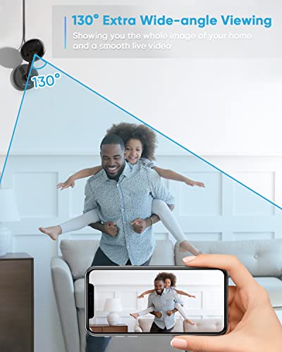 owltron 2 PCS 1080P Indoor Camera Security Camera Baby Monitor with Camera Surveillance Indoor Compatible with Alexa, Pet Camera with APP 2-Way Audio Motion Detection Night Vision (T1)