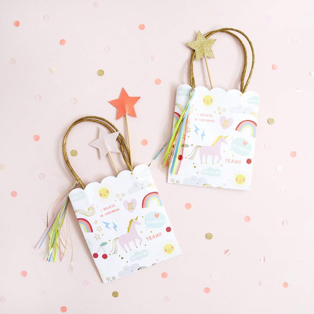 Meri Meri, Rainbow & Unicorn Party Bags, Birthday, Party Decorations
