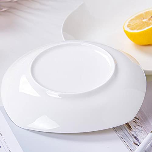 Dishes Plates Ceramic Dinner Plate Set 8 Inch 10 Inch Dishes Set for Salad Pasta Dessert Plates and Appetizer Microwave Oven Dishwasher Safe (Set of 4,6,10) Home dining plate ( Color : C , Size : 6.5I