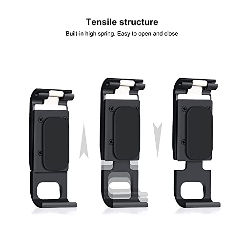 YALLSAME Easy Charging Alloy Metal Replacement Side Door/Battery Cover Accessories for GoPro Hero 8 Black, Suitable for Vlog/Interviews/Continuous Recording, Repairing Camera is Also Fine