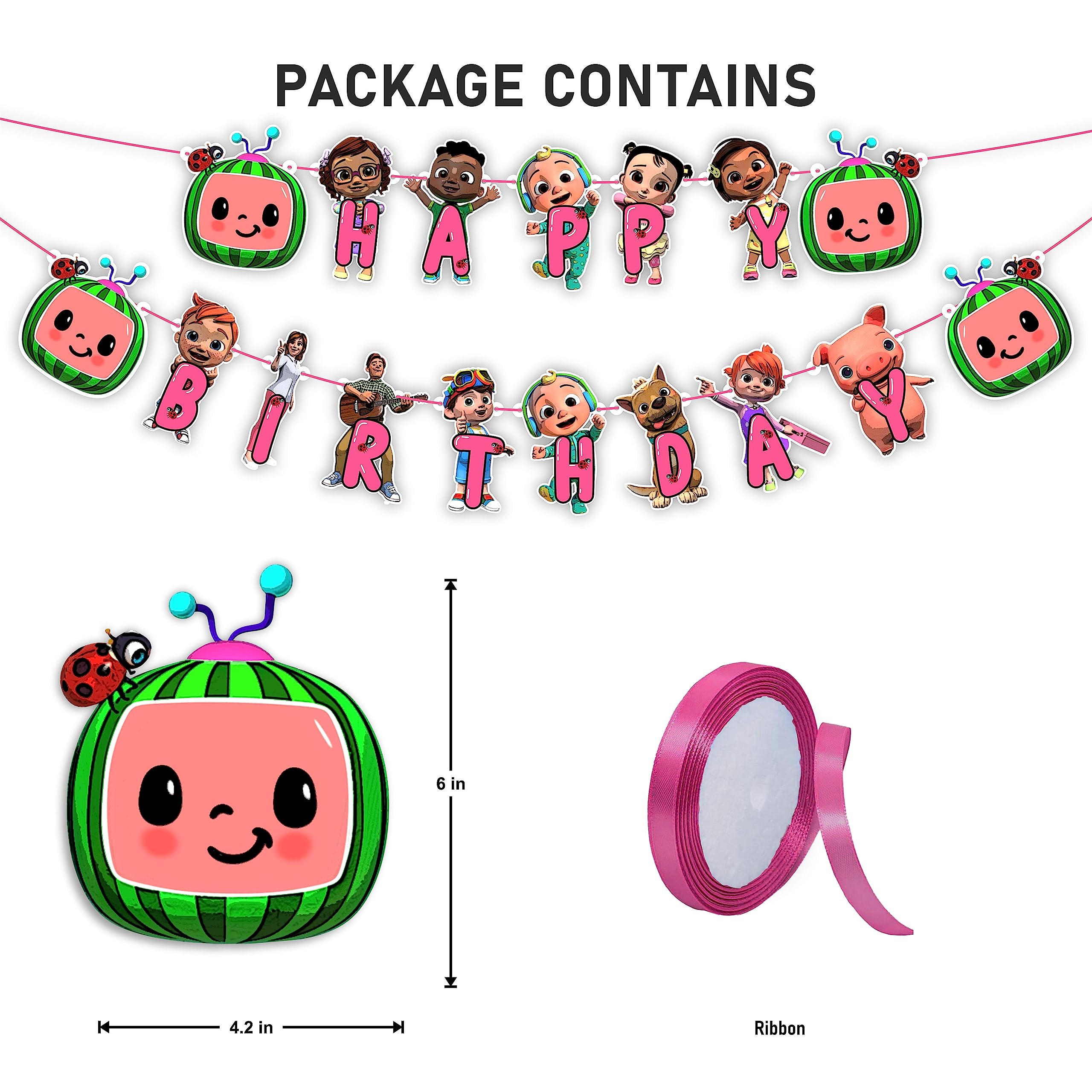 Seyal® Cocomeln Happy Birthday Banner