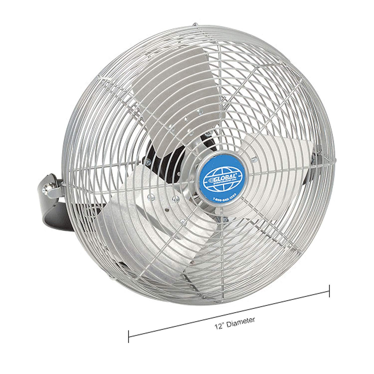 Global Industrial Workstation Fan, 12" Diameter
