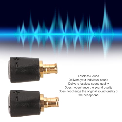 Headphone Cable Connector Lossless Audio Male to Female Lightweight Universal A2DC to 0.78mm Adapter for E40 for LS300 for CKR100 for LS200 (Black)