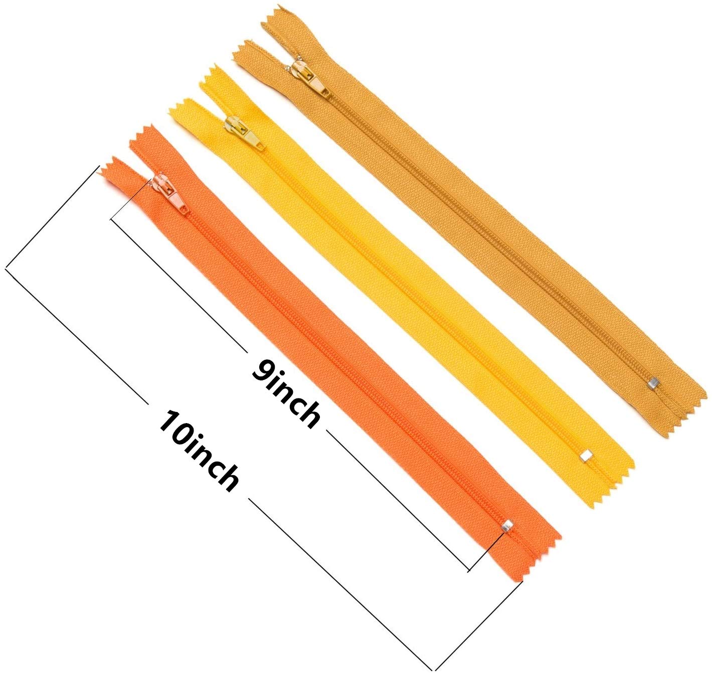 YAKA 60pcs 9 Inch Nylon Coil Zippers Sewing Zippers for Tailor Sewing Crafts (20 Color)