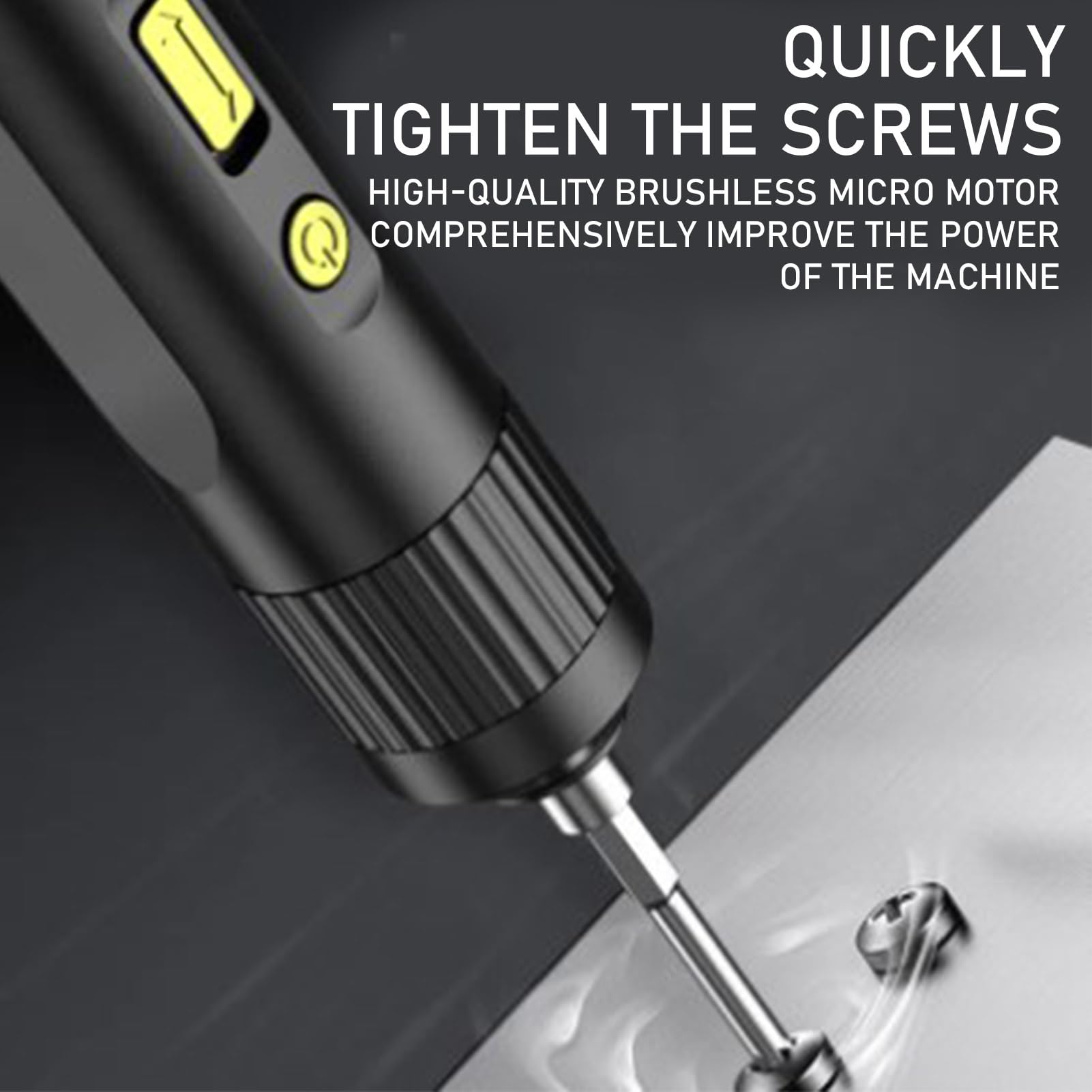 Electric Screw Driver, Portable Power Screw Screw Driver Set,Led Lighting Easy Charging Electric Bit Set,usb Charging Screwdriver,cordless Electric Kit for Bicycle, Computer and Small Projects