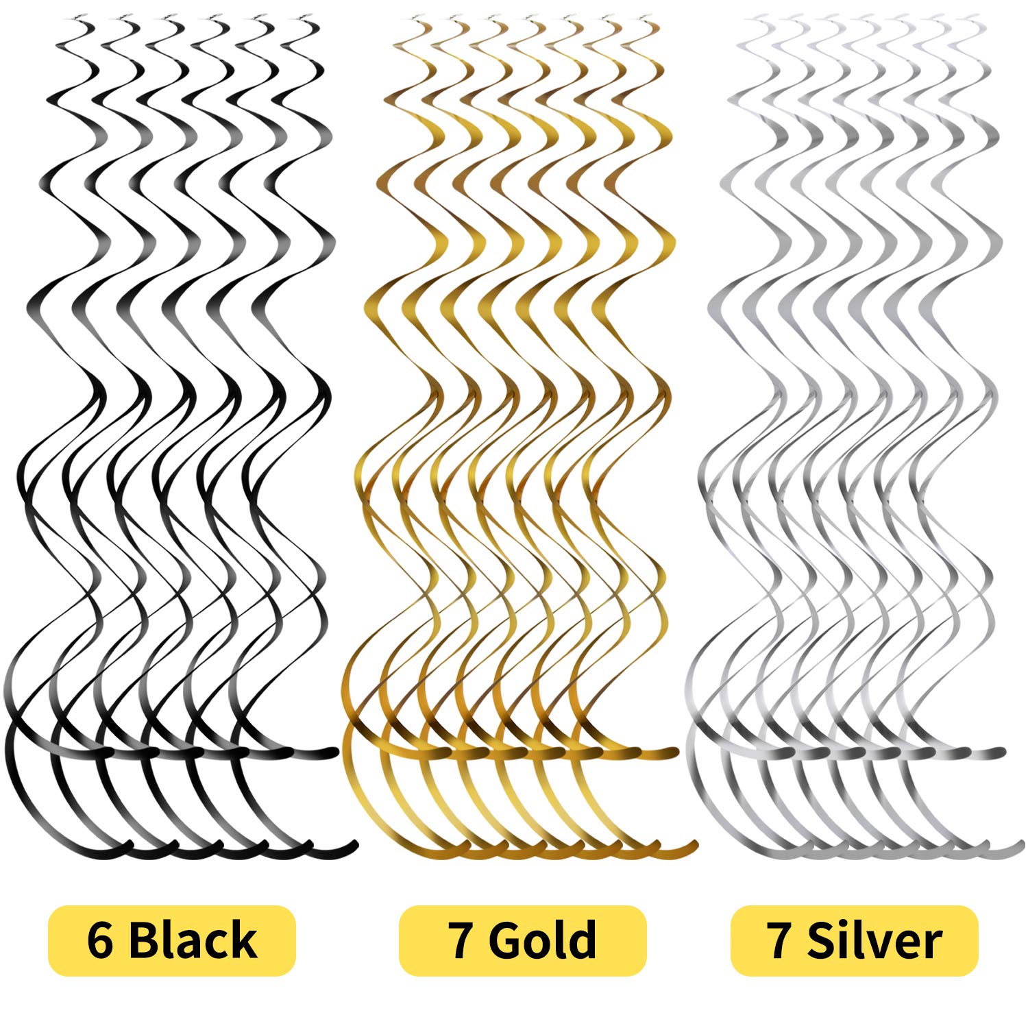 18th Birthday Party Decorations, 18th Birthday Party Hanging Swirls Ceiling Decorations Shiny Celebration 18 Hanging Swirls Decorations for 18 Years Old Party Supplies, 30 Count