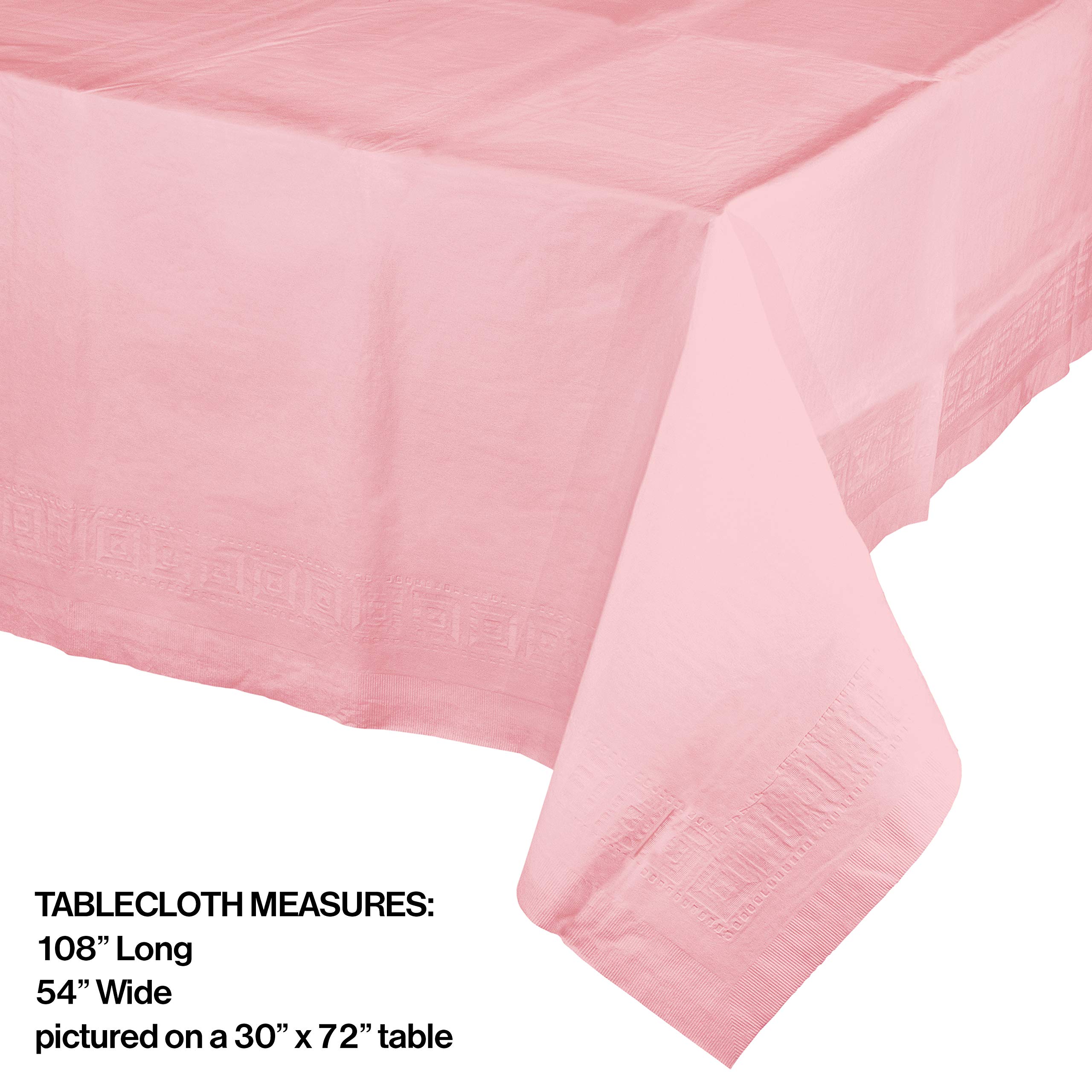 Creative Converting Classic Pink Paper Tablecloths, 3 ct
