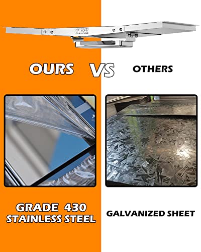 Grease Tray with Catch Pan - Universal Drip Pan for 4/5 Burner Gas Grill Models from Dyna Glo, Nexgrill, Expert Grill, Kenmore, BHG and More - Stainless Steel Grill Replacement Parts(24"-30")