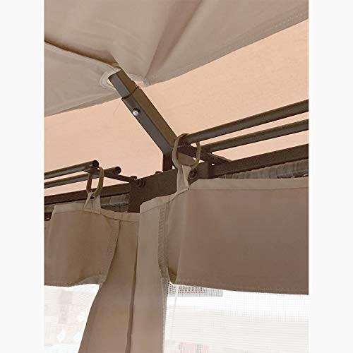 Garden Winds Replacement Canopy Top Cover for Lakewood Gazebo - RipLock 350