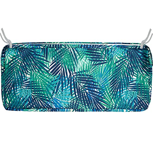 NettyPro Outdoor Bench/Swing Cushion Slip Cover 42 x 18 x 3 Inch, Water Resisitant UV Protection Patio Furniture Loveseat Cushion Cover with Zipper, Replacement Cover Only