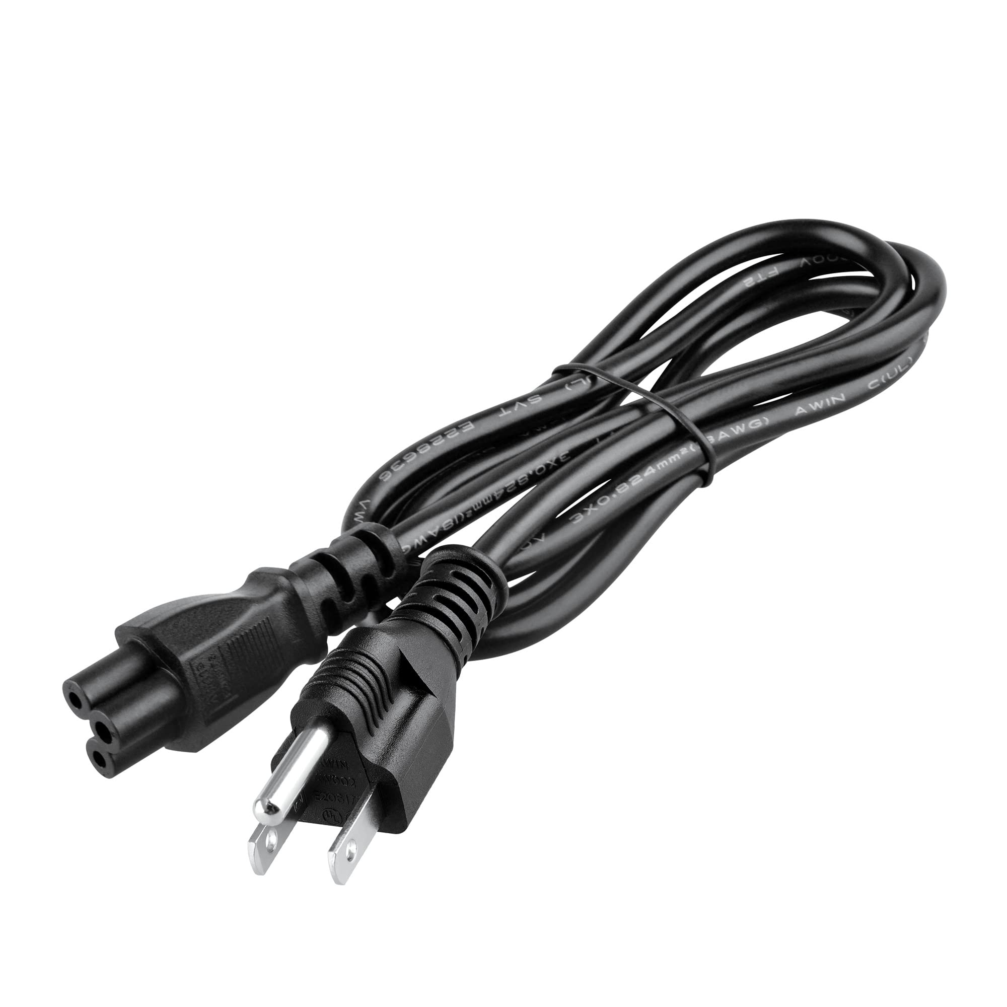 PKPOWER 5ft AC Power Cord Cable for LG 50LN5750-UH 55GA6400-UD 55GA7900-UA 3-Prong Wire