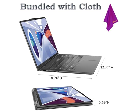 Lenovo Yoga 7i 2-in-1 14" 2.2K 16:10 300Nits Multitouch Slim Laptop - Intel Evo 10-Core i5-1335U - 2 x Thunderbolt 4 - Fingerprint Reader - Storm Grey Win11 Pro W/Cloth (8GB RAM | 1TB SSD)