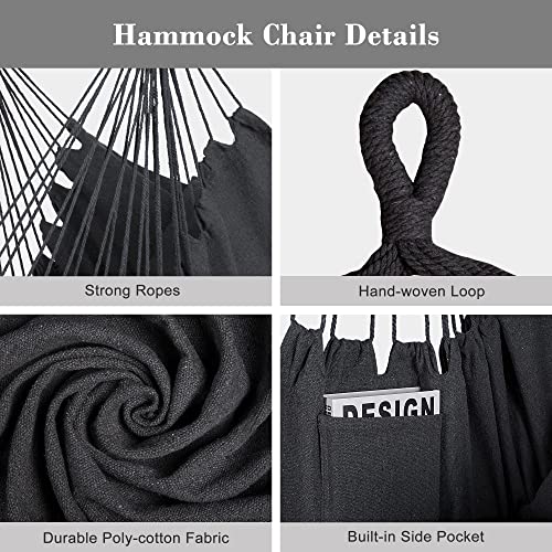 SUNCREAT 2-in-1 Convertible Hammock and Stand, Stand Alone Hammock for Backyard, Patio, Garden, Patent Pending, Navy Blue