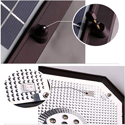 ZZBJ Solar Post Cap Lights, Outdoor Mains Die-cast Aluminum Outdoor Waterproof Courtyard Villa Garden Column Headlight