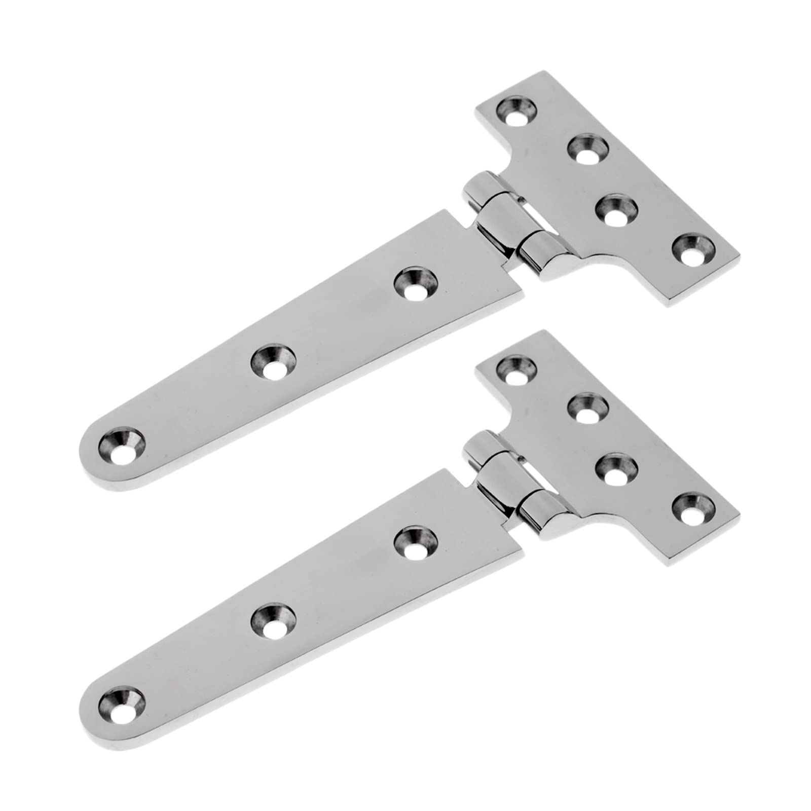 ECOLFE Internal Door Hinges,gate Hinges, 2pcs T Hinges, Thicker Hinges, Heavy Duty Hinges for Wooden Fences, Sheds, Wooden Boxes, Garden Cabins, Warehouse Doors
