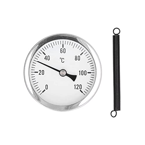 Household Garden Products 63mm Grill Thermometer Stainless Steel Bimetallic High Accuracy 0‑120℃ Easy Reading BBQ Thermometer for Machine
