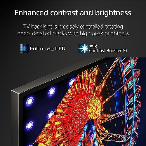 Sony XR55X90L 55 inch 4K BRAVIA XR Full Array LED Smart Google TV with a 5S-PS8-US1 V-Series 8-Outlet Power w/Omniport USB (2023)(USED)