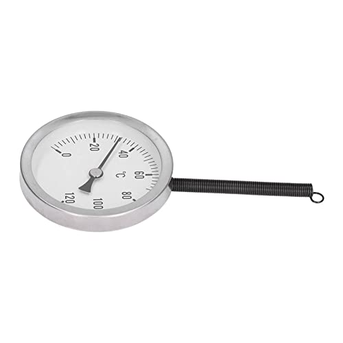 Household Garden Products 63mm Grill Thermometer Stainless Steel Bimetallic High Accuracy 0‑120℃ Easy Reading BBQ Thermometer for Machine