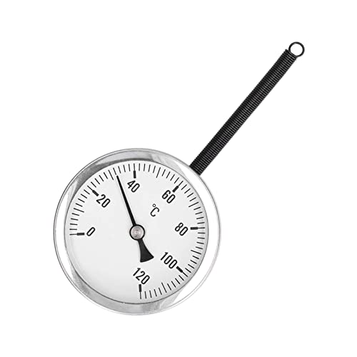 Household Garden Products 63mm Grill Thermometer Stainless Steel Bimetallic High Accuracy 0‑120℃ Easy Reading BBQ Thermometer for Machine